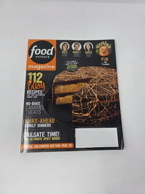 FOOD NETWORK MAGAZINE 112 Easy Recipes No Bake October 2015 FREE ...