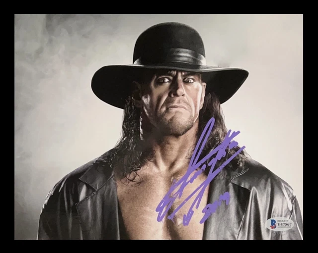WWE THE UNDERTAKER Main Signé Dédicacé 8X10 Photo Avec Beckett Bas COA ...