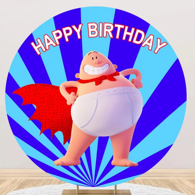 CUSTOMIZE CARTOON PHOTO Backdrop Cover Round Backdrop Birthday Party ...