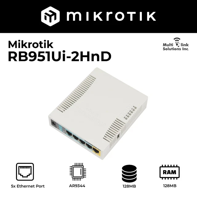 MIKROTIK RB951UI-2HND 5-PORT Wireless Access Point 1000mW $59.00 - PicClick
