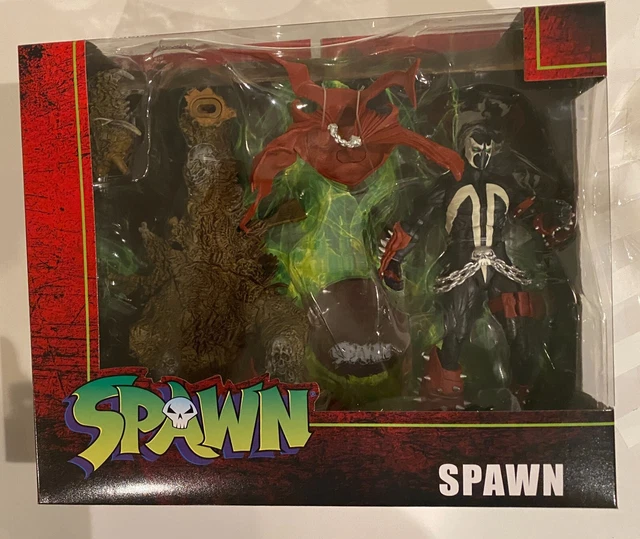 MCFARLANE TOYS SPAWN'S Universe Deluxe Spawn on Throne 7 Zoll Figur EUR ...