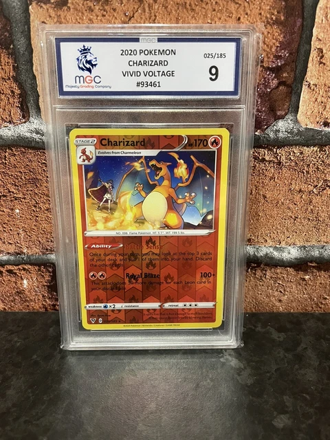 CHARIZARD CRACKED ICE Holo 025/185 MGC 9 COMME NEUF 2020 Pokémon SWSH ...