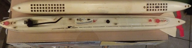 VINTAGE 1960 ITC Halibut Diving Submarine --ASSEMBLED/INCOMPLETE $166. ...