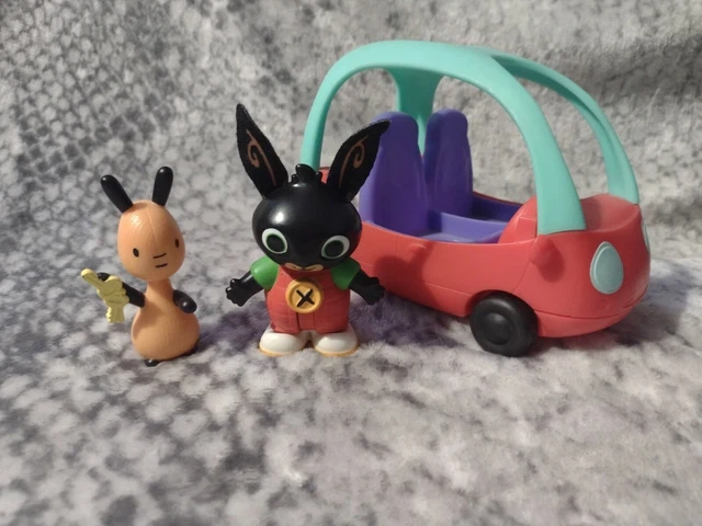 CBEEBIES BING BUNNY - Flops Car With Flop & Bing Bunny Toy Figures £4. ...