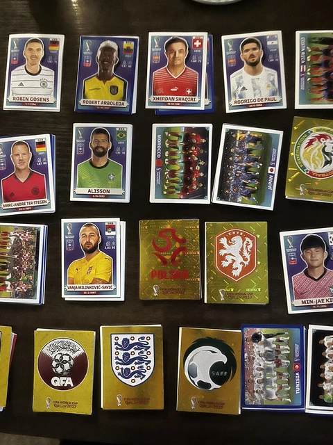 PANINI FIFA WORLD Cup QATAR 2022 Stickers- USA Edition- QAT TO DEN EUR ...