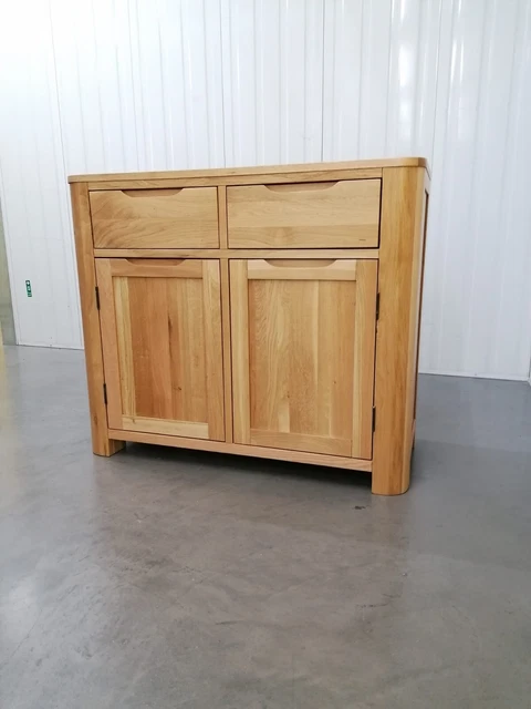 OAK FURNITURELAND NATURAL Solid Oak Sideboard Romsey Range RRP 419 £269 ... OAK FURNITURELAND NATURAL Solid Oak Sideboard Romsey Range RRP 419 £269 ...