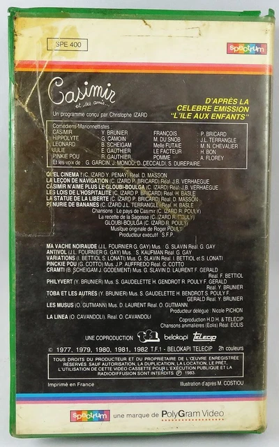 L'ILE AUX ENFANTS - Cassette VHS Spectrum Polygram Vidéo "Casimir et ...