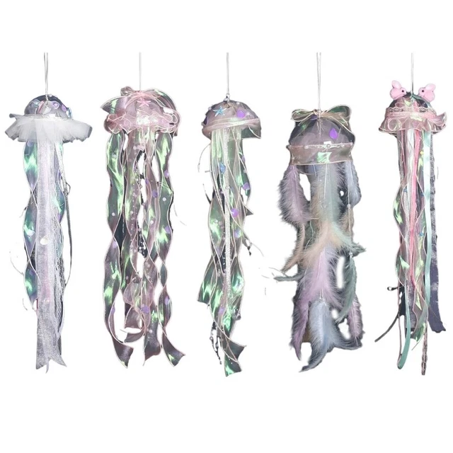LED JELLYFISH LIGHT HangingOrnament Party Props Light Up Jellyfish ...