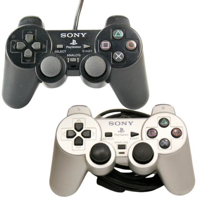 ORIGINAL SONY PLAYSTATION 2 PS2 Dualshock 2 Controller Silber Schwarz Gebraucht EUR 28,49 ...