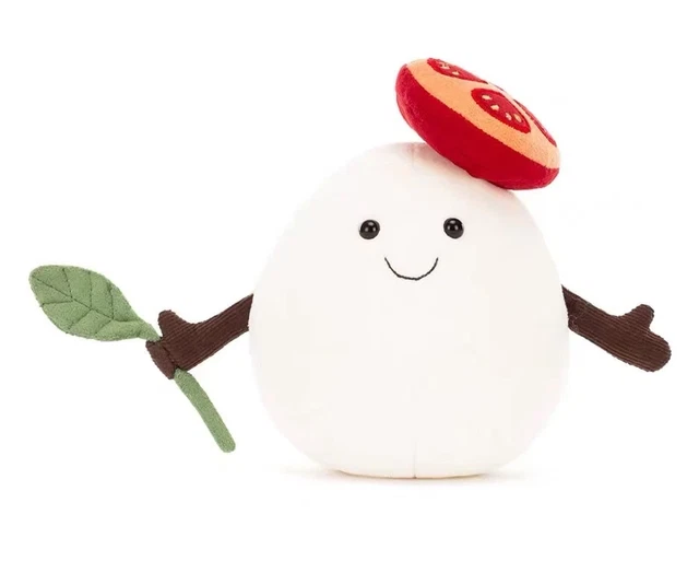 FOOD LOVER'S JELLYCAT Gift: Amuseables Mozzarella Plush Doll, 15cm, New ...