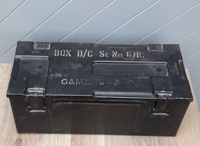 VINTAGE WW2 BRITISH Military Metal Ammunition Box, Dated 1943 £25.00 ...