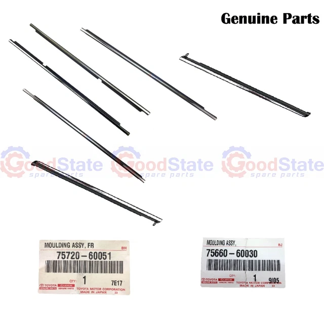 GENUINE TOYOTA LANDCRUISER 100 Series Weatherstrips Side Doors Quarter ...