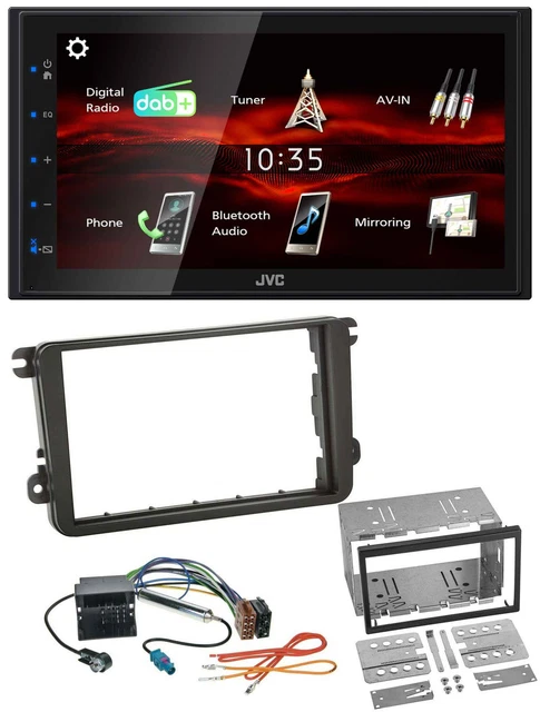 JVC USB BLUETOOTH MP3 DAB 2DIN Autoradio für VW Caddy Golf 5 6 Jetta ab 2003 EUR 197,00 ...