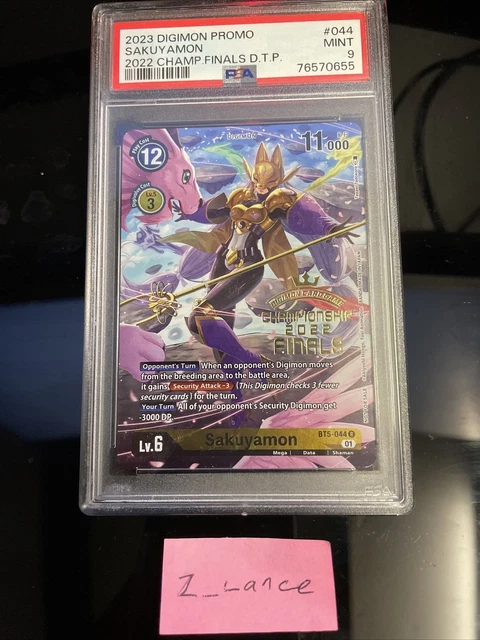 DIGIMON TCG Sakuyamon BT5-044 Alt Art PB-08 Championship 2023 Finals PSA 9 EUR 24,74 - PicClick FR