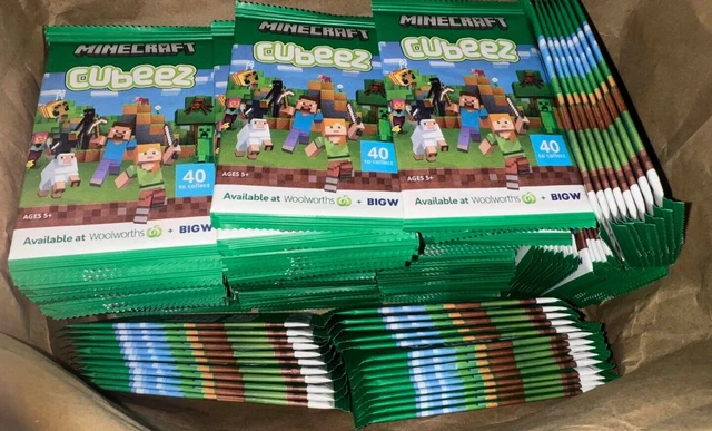 20 X WOOLWORTHS Minecraft Cubeez Unopened Packs 2025 $15.00 - PicClick AU