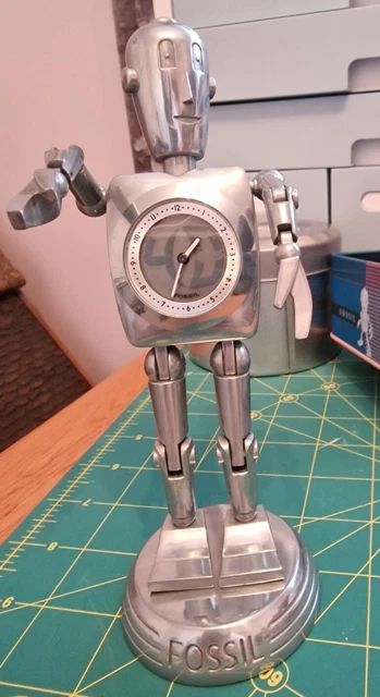 SUPER RARE FOSSIL Big Tic ROBOT Watch Clock £165.00 - PicClick UK