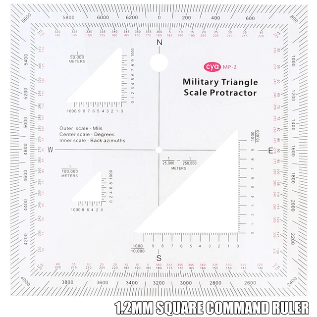 SCALE MAP READING Land Navigation Topographical Map Scale for UTM/MGRS ...