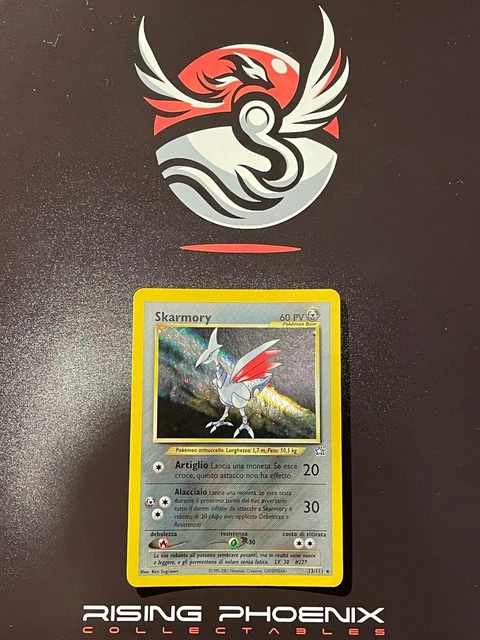 RISING PHOENIX POKEMON - Skarmory 13/111 Neo Genesis Holo Rara Good Ita ...