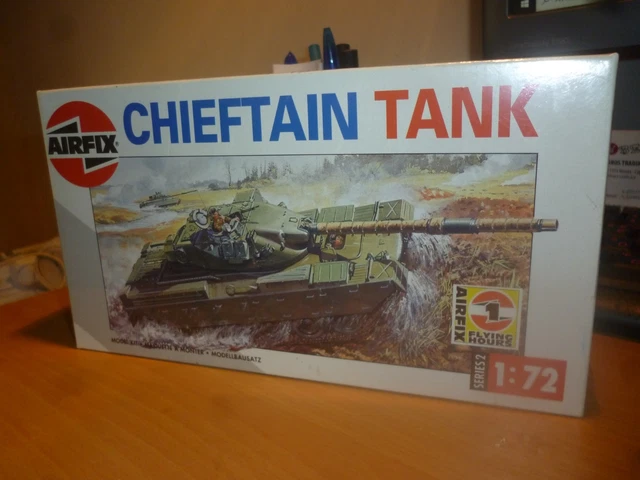 VINTAGE AIRFIX CHIEFTAIN Tank Maßstab 1:72 Modellbausätze OVP MISB ...