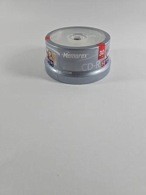 MEMOREX SEALED PRINTABLE / RECORDABLE CD-R 30 Pack 52X 700MB 80 Min $10 ...