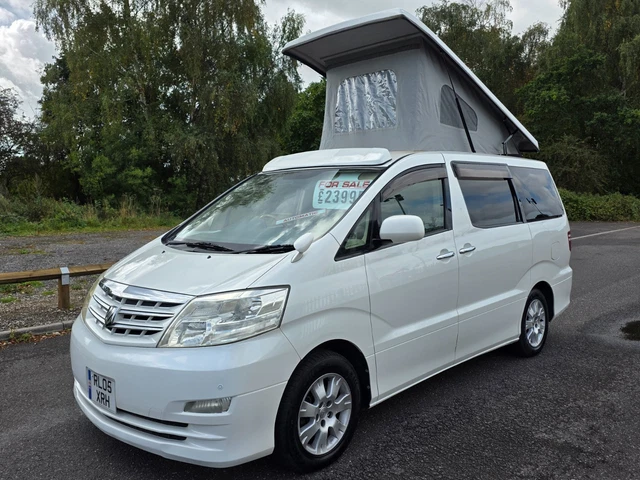 TOYOTA ALPHARD CAMPERVAN 4 berth full conversion with pop up roof ...
