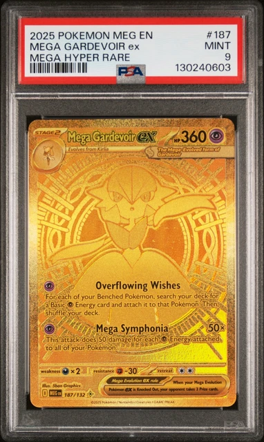 2025 POKEMON MEG En-Mega Evolution Mega Hyper Rare #187 Mega Gardevoir ...