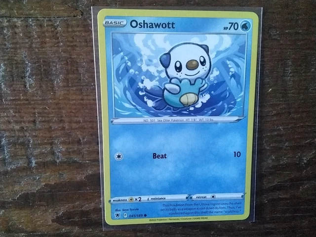 OSHAWOTT VMAX 041/189 Climax Holo Full Art pokemon Card NM ex gx vstar ...