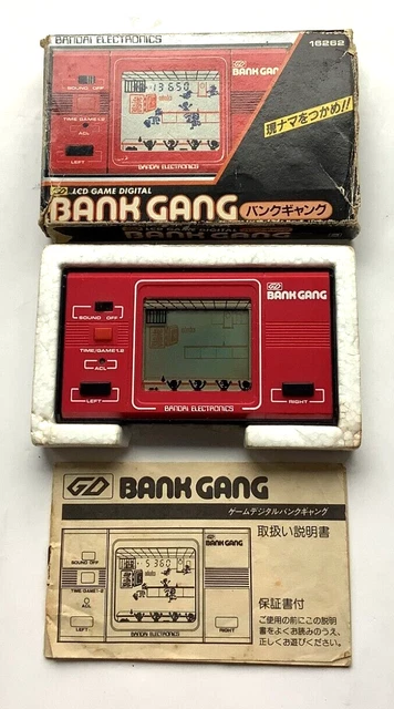 VINTAGE 1982 RARE GD BANDAI - BANK GANG - LCD GAME (Very good Condition ...