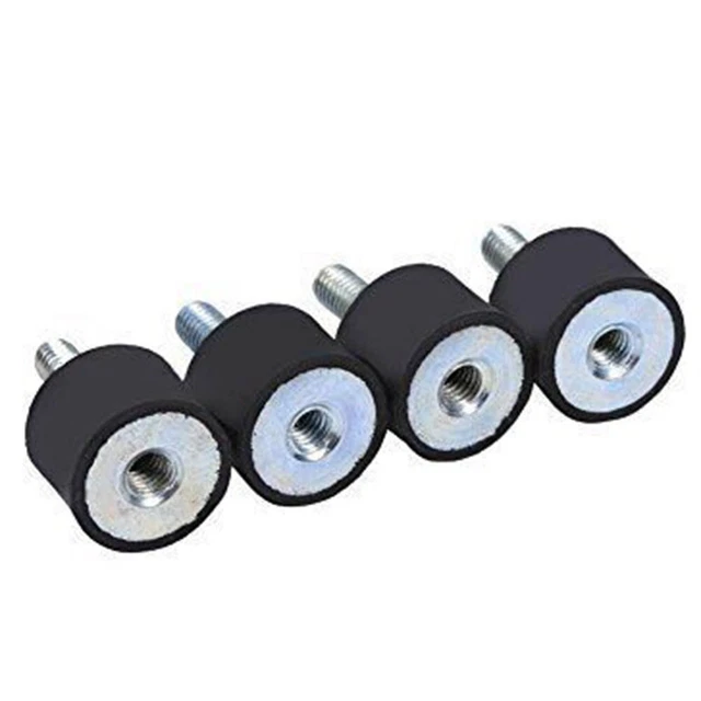 HEAVY DUTY ANTI Vibration Mounts 4 Pack M6 Threaded for Auto Repair ...