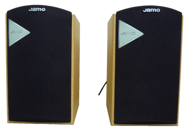 JAMO E-500 BOOKSHELF Speakers (50W-70W - 6 Ohms) Light Wood - Tested ...