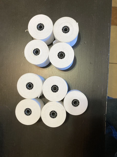 NEW! POS PRINTER rolls 1-ply 2.75" wide, 3/4" core, 9 rolls $4.99 ...