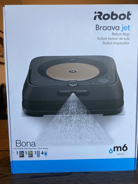 IROBOT BRAAVA JET M6 Auto Mopping Robot - 6112 Black - New, Sealed ...
