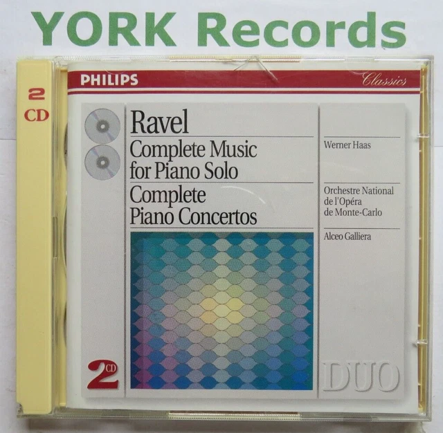 RAVEL - COMPLETE Music For Solo Concertos/Piano - Ex Set 2 CD Philips ...
