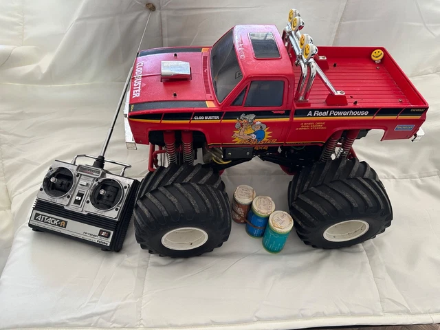 TAMIYA CLODBUSTER 1980'S Rc Monster Truck Car 1/10 + Controller 4x4x4 £ ...
