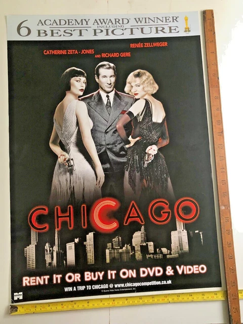 CHICAGO (2002) RENÉE Zellweger Catherine Zeta-Jones Richard Gere DVD ...