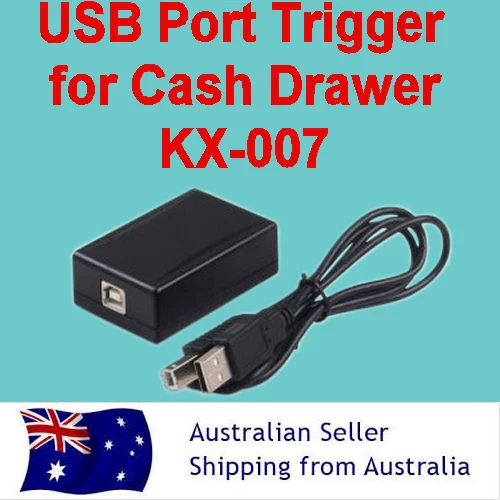 CASH DRAWER TRIGGER (KX-007) with USB Interface: USB A to B Male Cable ...