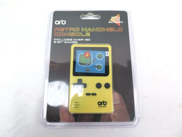 ORB RETRO HANDHELD console includes over 150 8 bit games in original ...