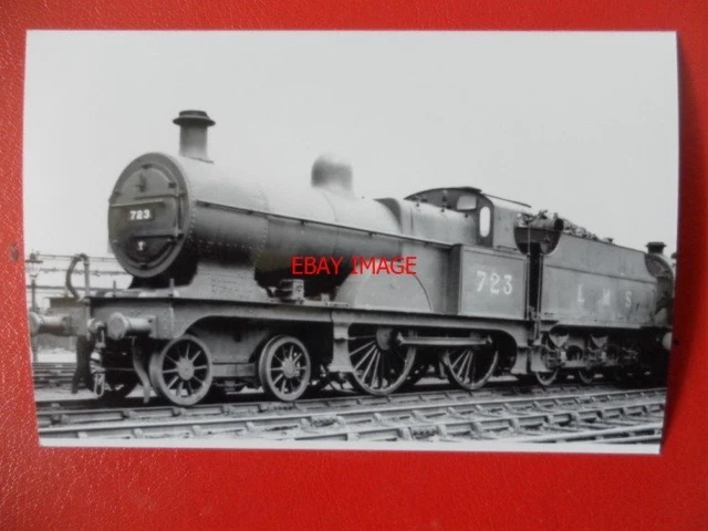 PHOTO LMS Loco 723 Johnson 4-4-0 Compound Derby 11-7-1937 £2.45 ...