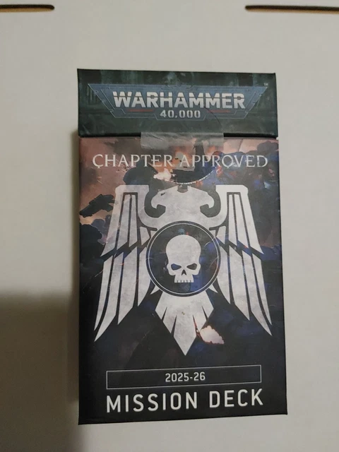 WARHAMMER 40K CHAPTER Approved: Mission Deck Cards 2025-26 $24.50 ...
