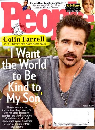 PEOPLE MAGAZINE-COLIN FARRELL Cover - Halle Berry-Simone Biles -Richie ...