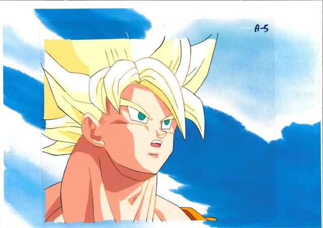DRAGONBALL Z ORIGINAL Animation Cel SS Goku with Genga pencil £1,413.04 ...