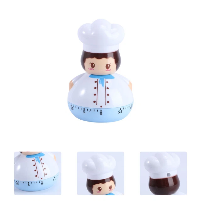 CHEF SHAPED KITCHEN Timer 60 Min Countdown Loud Alarm Blue £8.88 ...