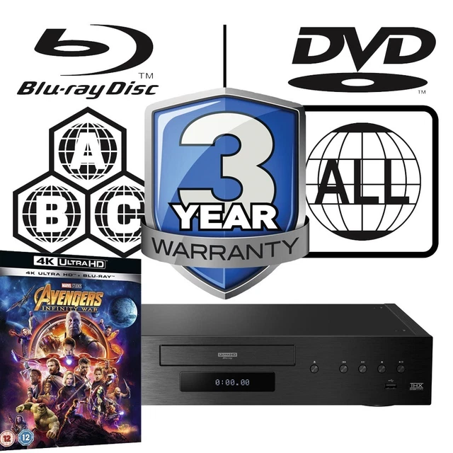 PANASONIC BLU-RAY PLAYER DP-UB9000 All Zone MultiRegion 4K Avengers Infinity War £999.00 ...