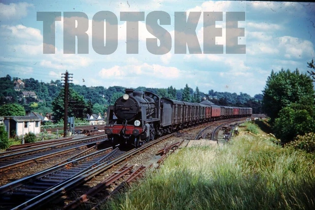 35MM SLIDE BR British Railways Steam Loco 31411 Class N Shortlands Jct ...