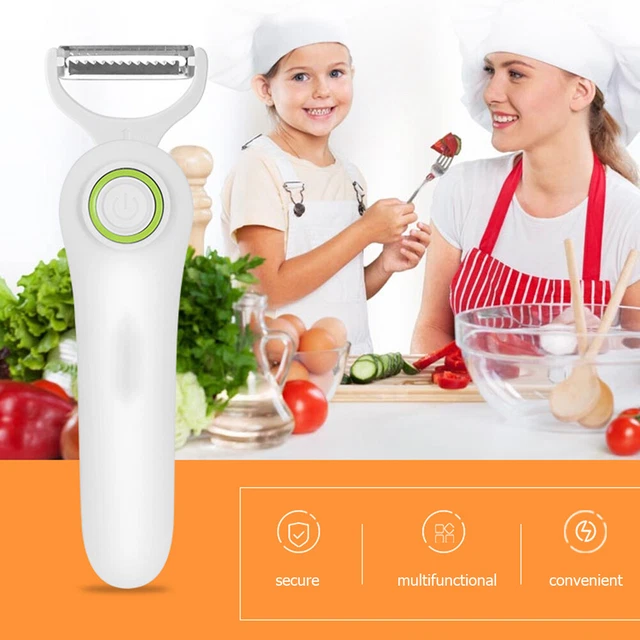 SKIN SCRAPER WITH 3 Cutter Heads Potato Peeler Stainless Steel Home ...