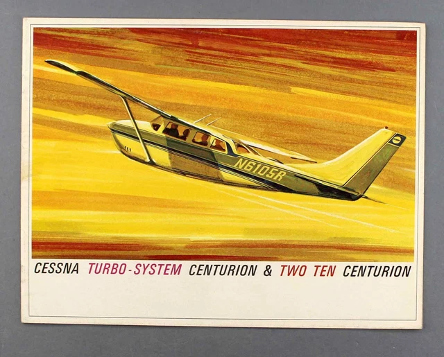 CESSNA TURBO-SYSTEM TWO Ten Centurion 1967 Vintage Manufacturers Sales ...