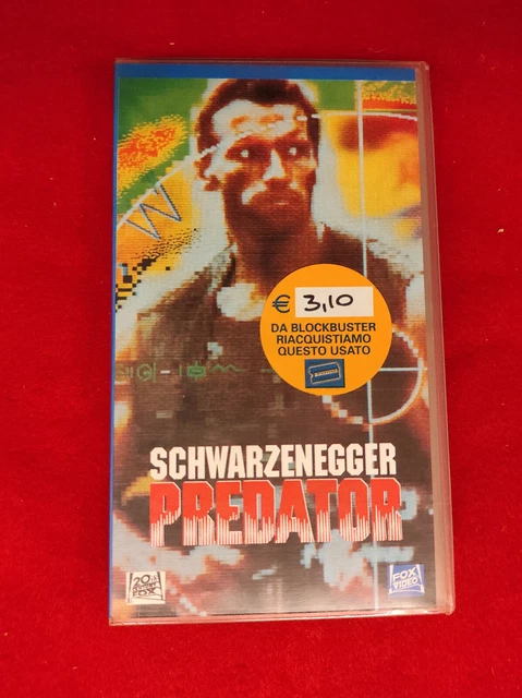 VHS SCHWARZENEGGER PREDATOR 1987 20th CENTURY FOX VIDEO VIDEOCASSETTA ...