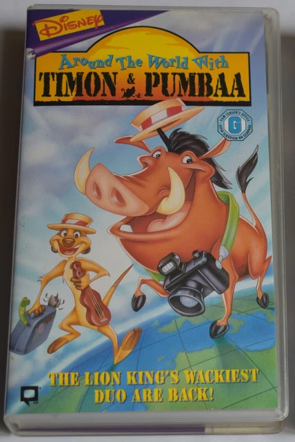 TESTED VHS TIMON Pumbaa - Around the World - No mould £13.14 - PicClick UK