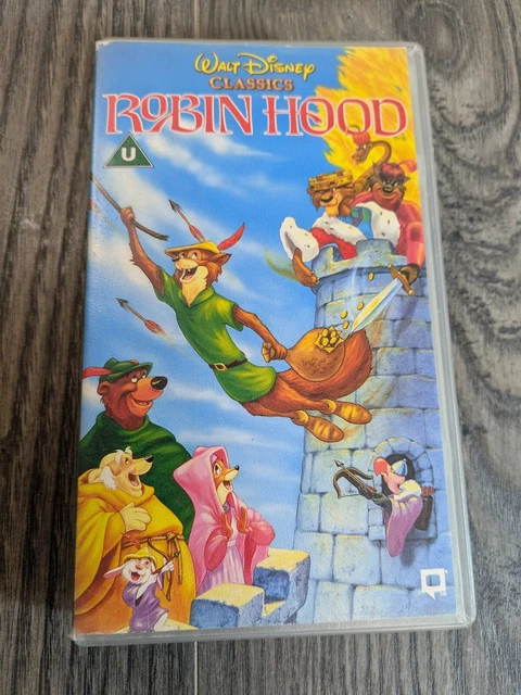 Walt Disney Classics Robin Hood Vhs Vide Tape Pal £200 Picclick Uk 7470