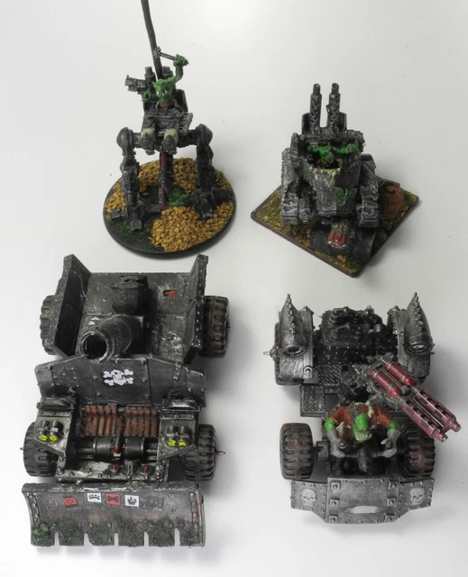 4 ORK VEHICLE CONVERSIONS Plastic Space Orks Converted Wartrukk ...